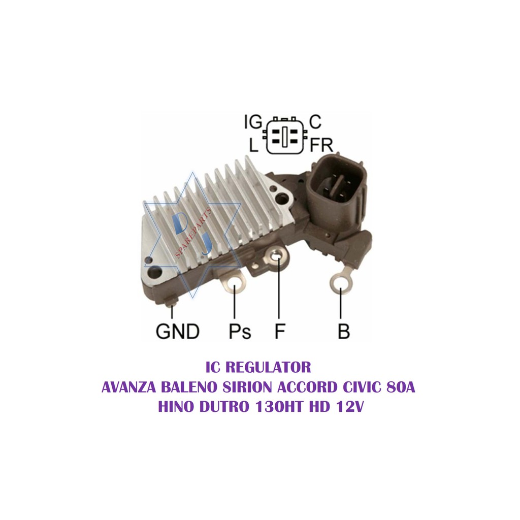 Jual IC REGULATOR AVANZA BALENO SIRION ACCORD CIVIC 80A HINO DUTRO ...