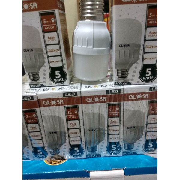 Jual Lampu Bohlam LED Glosa 5Watt Super Terang Dan Berkualitas | Shopee ...