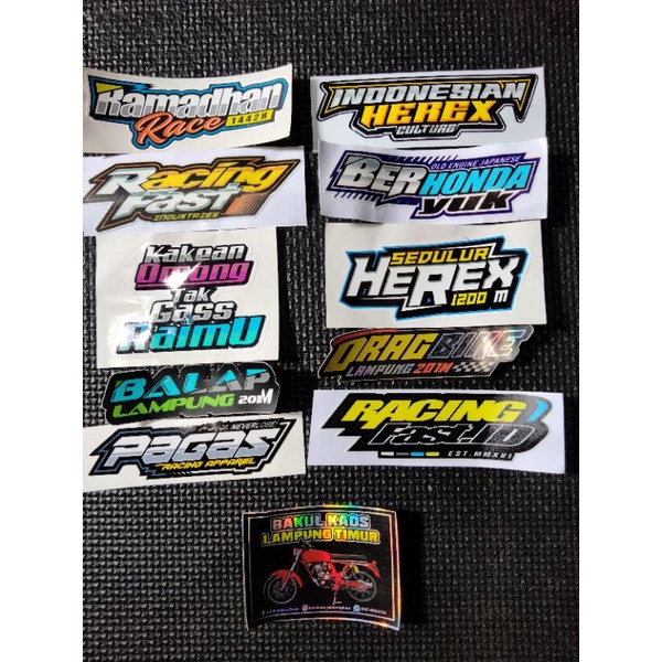 Jual Stiker Herex, Ramadhan race,sedulur Herex,balap Lampung | Shopee ...