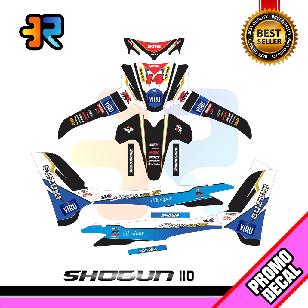 Jual Decal Shogun 110 Full Body Viru | Shopee Indonesia