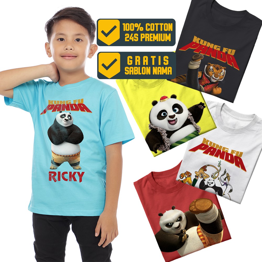 Jual KungFu Panda Baju Kaos Kung Fu Panda Anak Baju Couple Keluarga ...