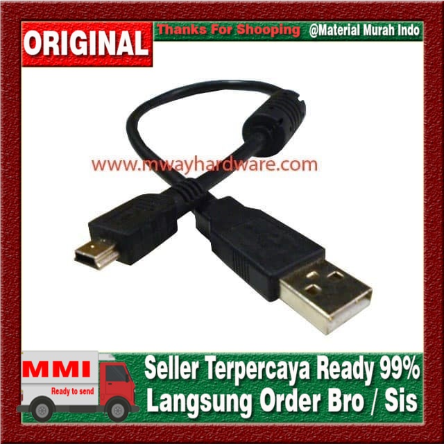 Jual Kabel USB to MINI 5pin (20.cm) | Shopee Indonesia