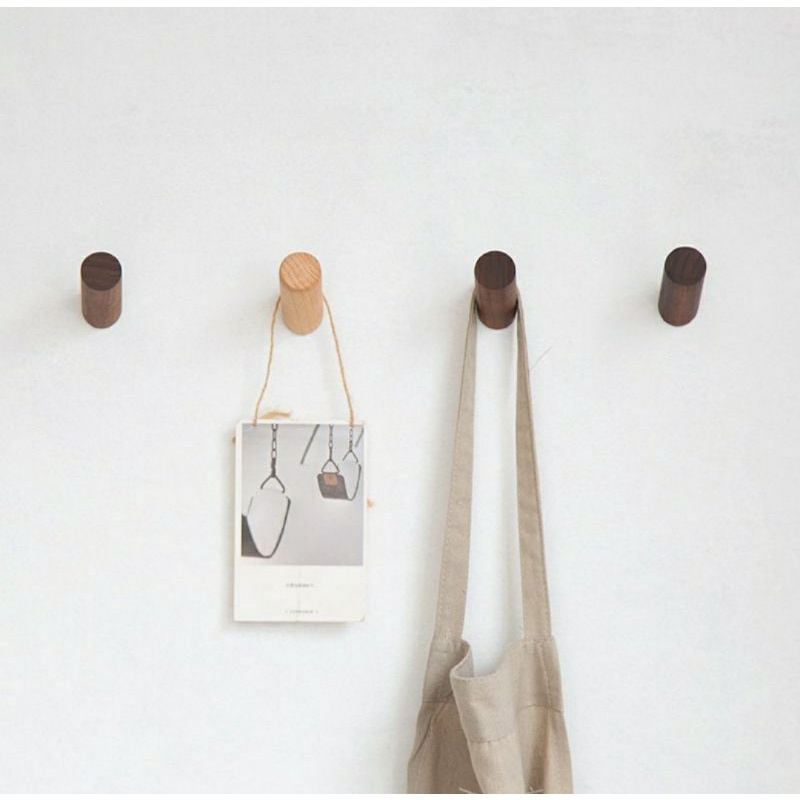 Jual Wooden Hook Wall Hanger | Gantungan Dinding untuk Tas/Baju/Topi ...