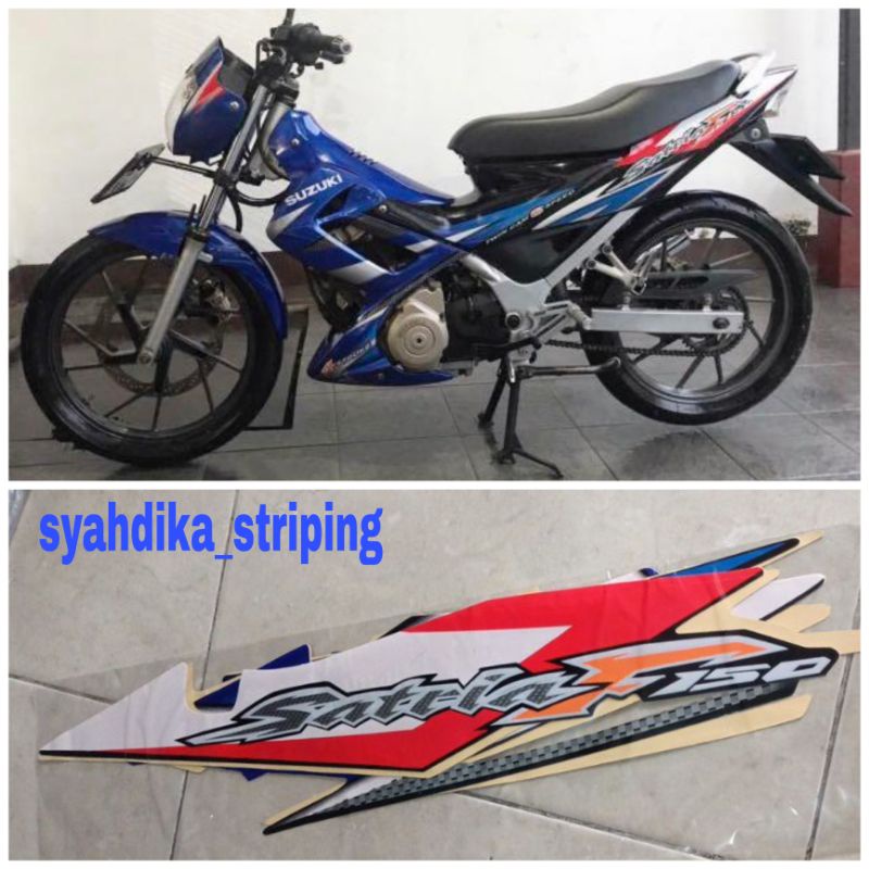 Jual STIKER STRIPING LIS BODY MOTOR SUZUKI SATRIA FU CBU THAILAND 2005 ...