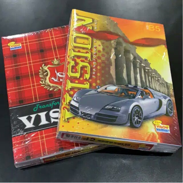 Jual [Ecer] buku tulis big boss vision B5 42 lembar/buku tulis kampus ...