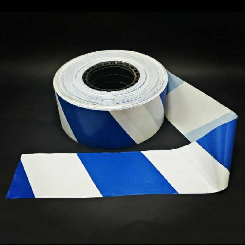 Jual Barricade Police Line Garis polisi Putih biru 3" x 500 m | Shopee ...