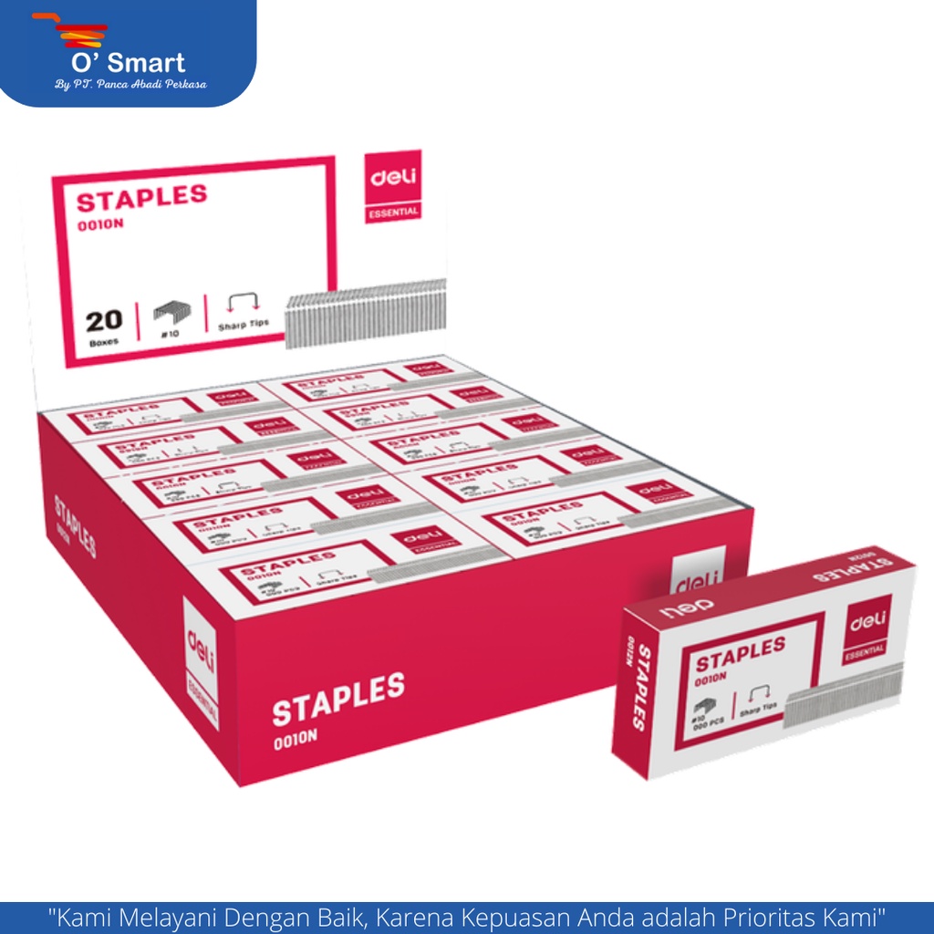Jual DELI Isi Staples Kecil No.10 E0010N | Shopee Indonesia