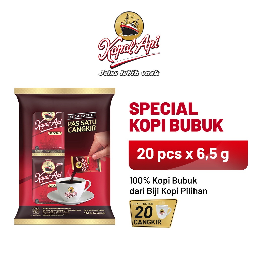 Jual KAPAL API Special Merah 1 Bag (20 x 6 gr) | Shopee Indonesia