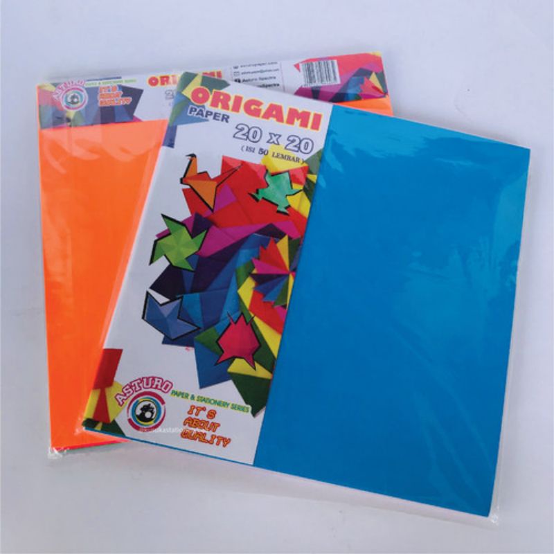 Jual Asturo origami paper/ kertas lipat 20x20 isi 50 lembar | Shopee ...