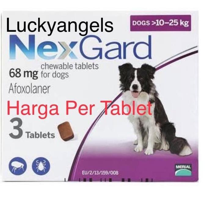 Jual NEXGARD 10-25KG obat kutu dan demodex anjing NexGard chewable tablets | Shopee Indonesia