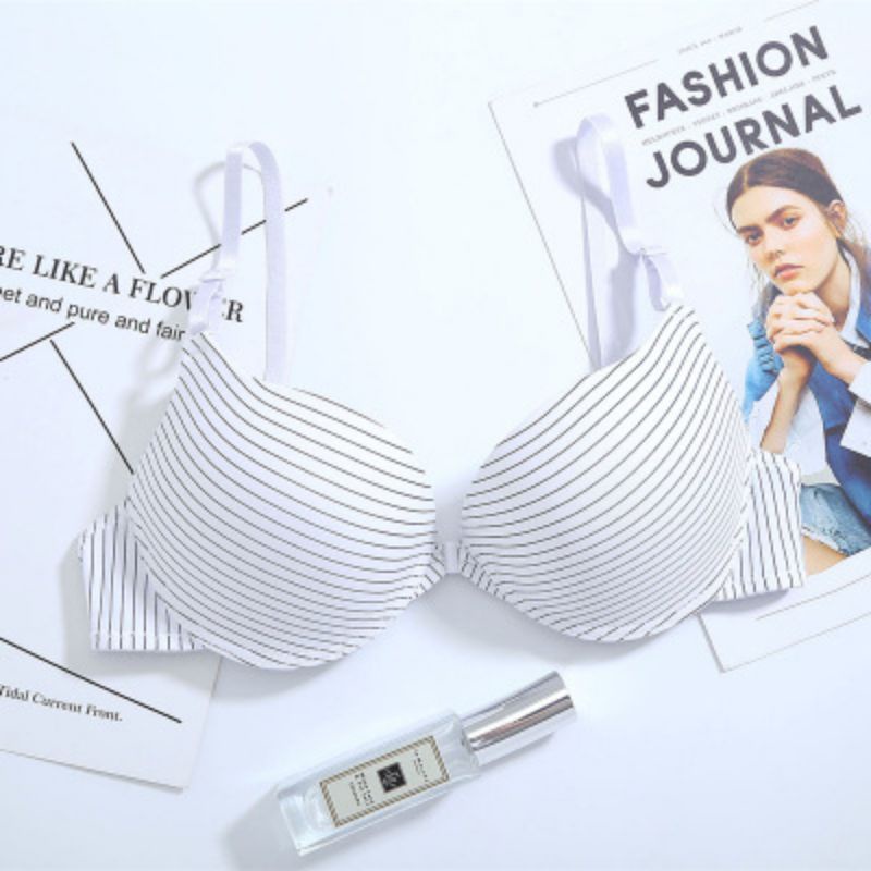 Jual Push Up Bra Buka Depan Motif Stripe Garis Sexy | Shopee Indonesia