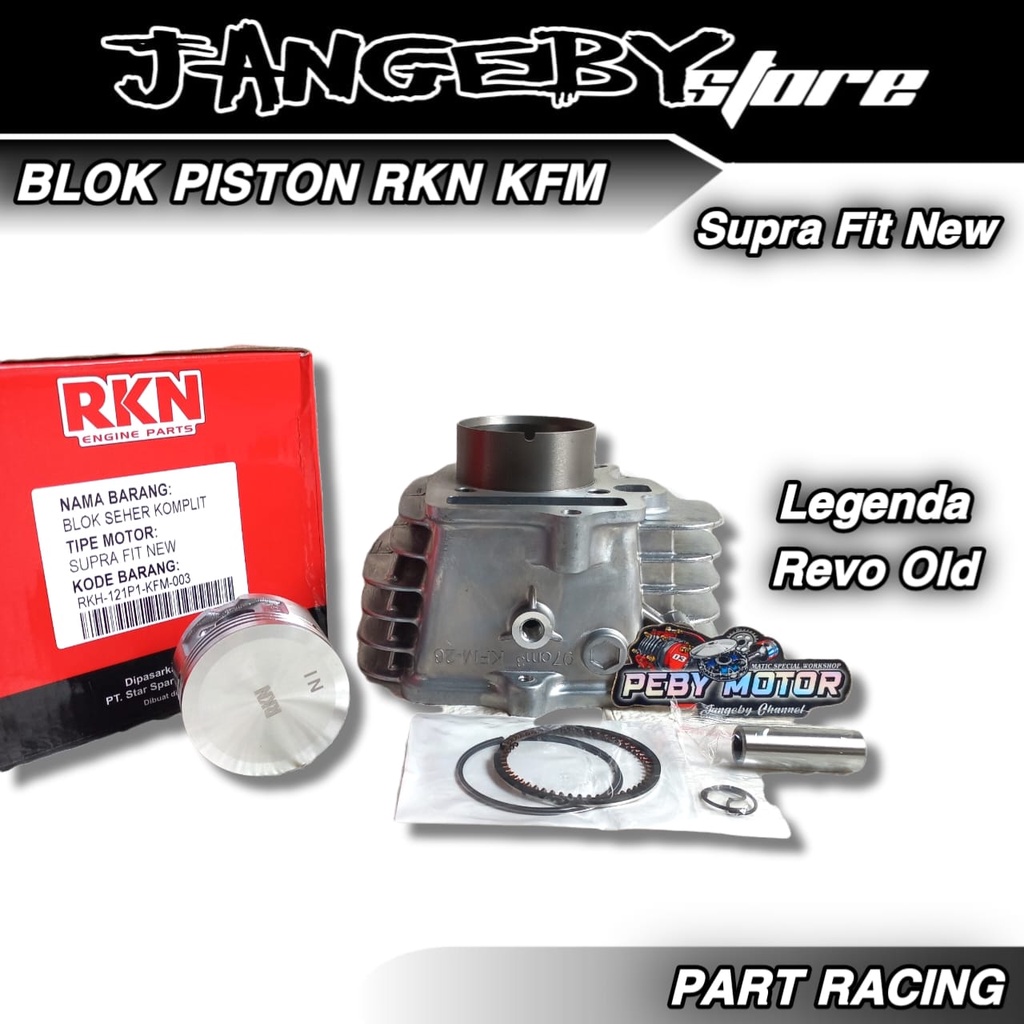 Jual BLOK PISTON SET RKN SUPRA FIT NEW LEGENDA REVO OLD ORIGINAL ...