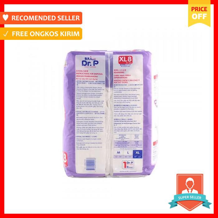 Jual Dr.P Adult Diapers Basic Xl 8 | Shopee Indonesia
