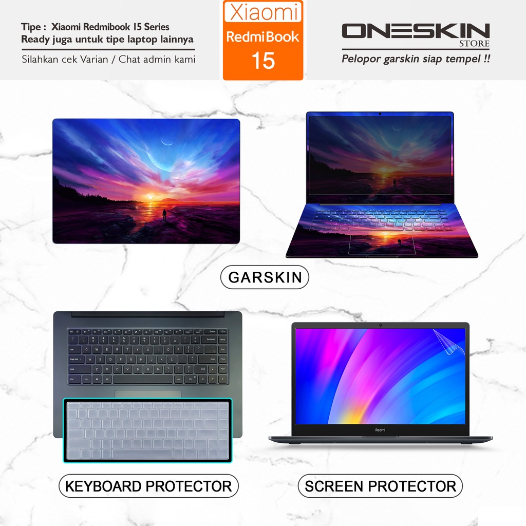 Jual Garskin Sticker Laptop Pelindung Screen Keyboard Protector Xiaomi ...