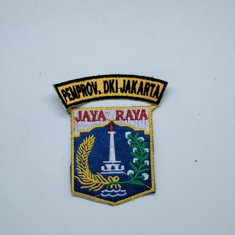 Jual Bordir Pemprov DKI Jakarta / Bordir Logo Pemprov DKI Jakarta ...