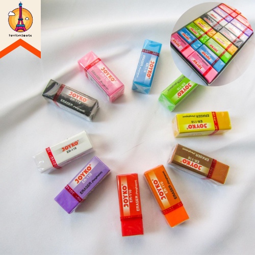 Jual Penghapus Joyko Eraser ER-110 Full Colour Ukuran Kecil Lucu Unik ...