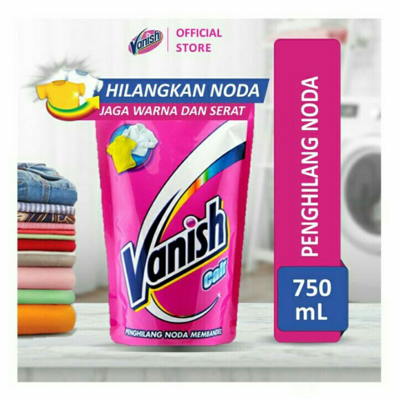 Jual Vanish 750Ml - Cair Pink Liquid Pouch Penghilang Noda | Shopee ...