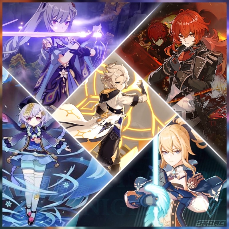 Jual Akun Albedo,Diluc,Keqing,Jean, & Qiqi |Genshin Impact | Shopee ...