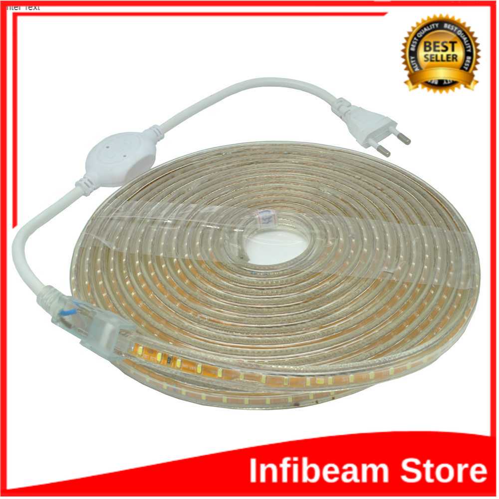 Jual LED Strip SMD 3014 220V Cool White 10M with Controller EU Plug ...