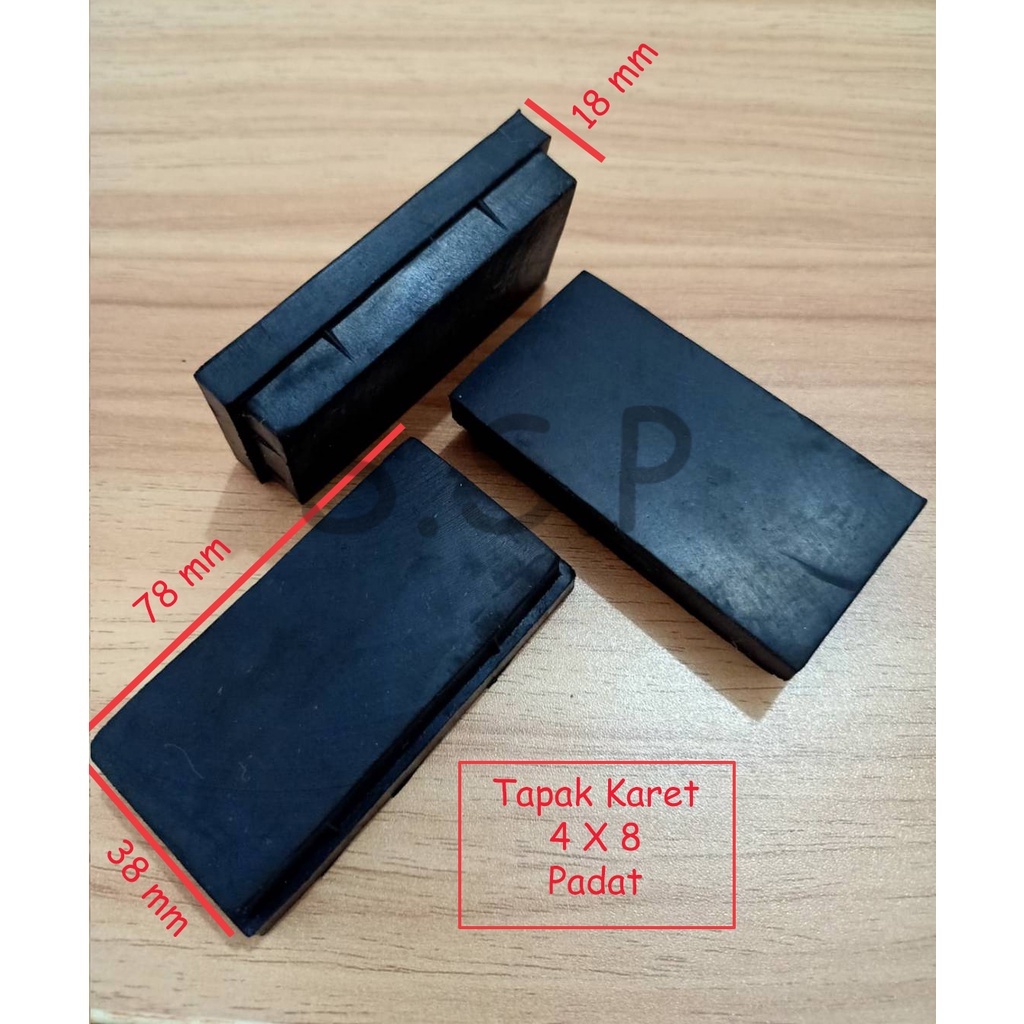 Jual Tapak Karet Holo / Karet Kaki Meja & Kursi ukuran 40 x 80 / 4 x 8 ...