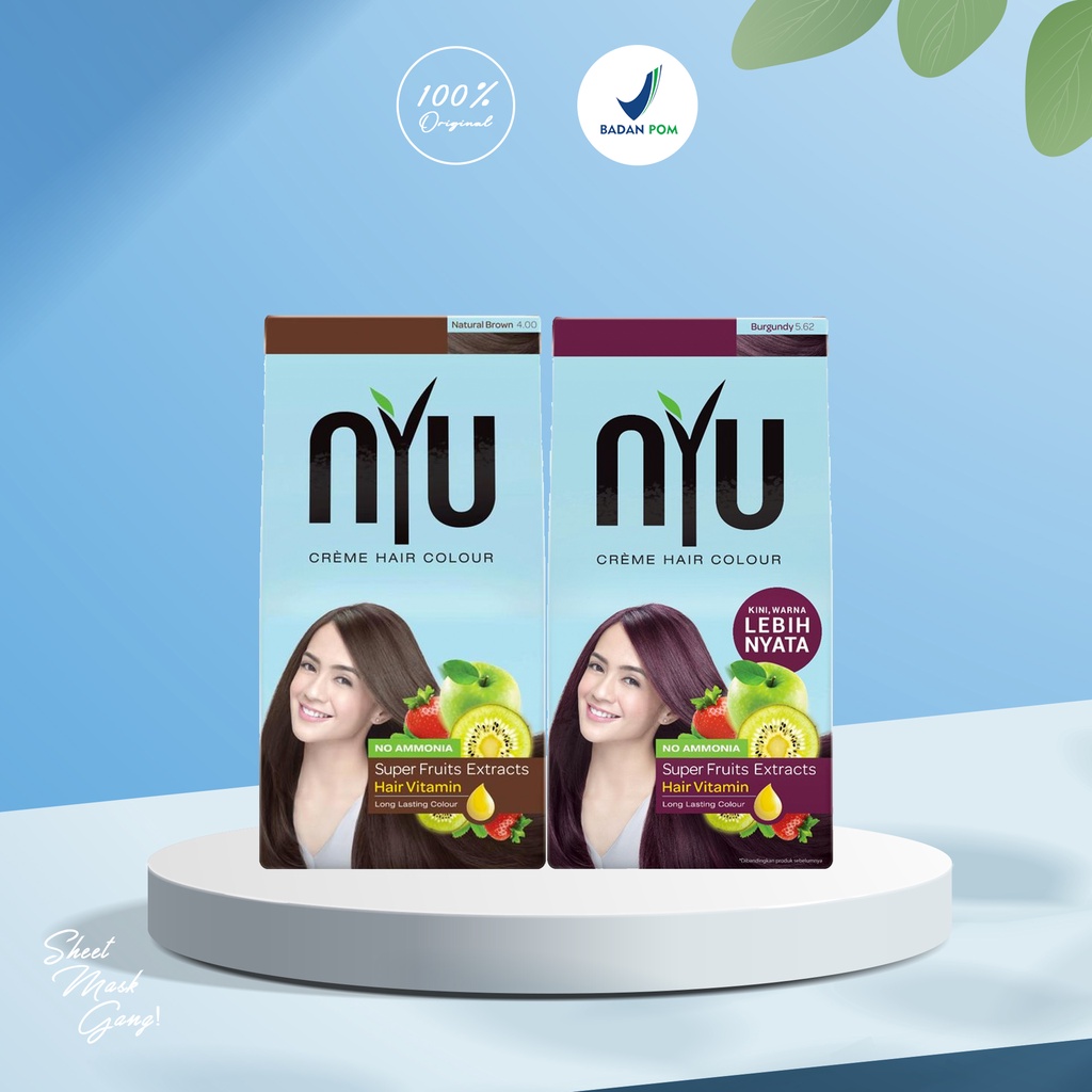 Jual NYU Creme Hair Colour | Pewarna Semir Rambut Sachet Box | Shopee ...