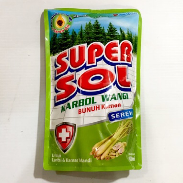 Jual Super Sol Karbol Wangi 750ml / Supersol Sereh Bunuh Kuman 750 ml ...