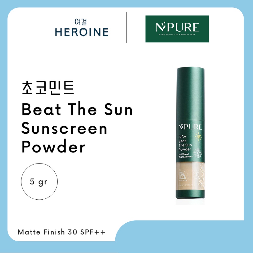 Jual ORIGINAL NPURE Cica Beat The Sun Powder SPF 30 UVA/UVB Sunscreen ...