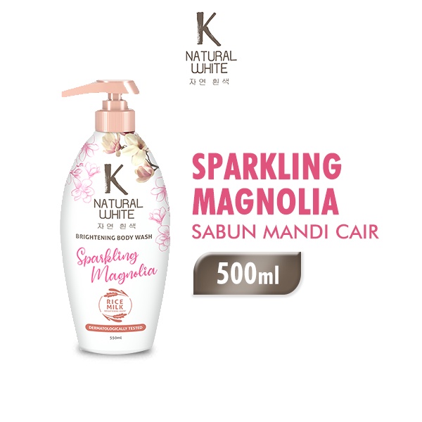 Jual K Natural White Sabun Mandi Cair Magnolia Botol 500 ml | Shopee ...