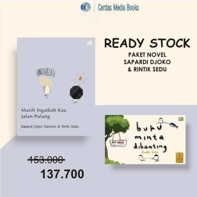 Jual Buku Masih Ingatkah kamu jalan Pulang + Buku Minta dibanting ...