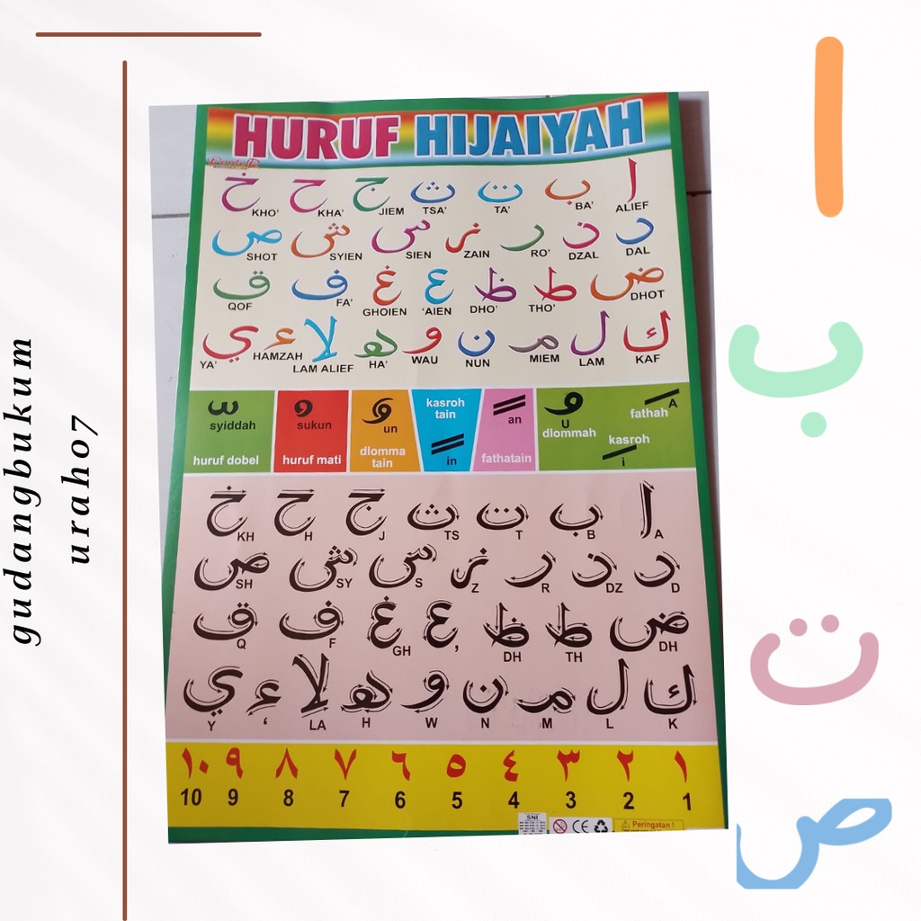 Jual POSTER EDUKASI HURUF HIJAIYAH | Shopee Indonesia