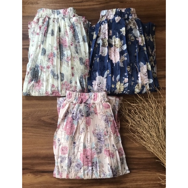 Jual Rok Plisket Import / Rok Prisket / Rok Motif Shabby | Shopee Indonesia