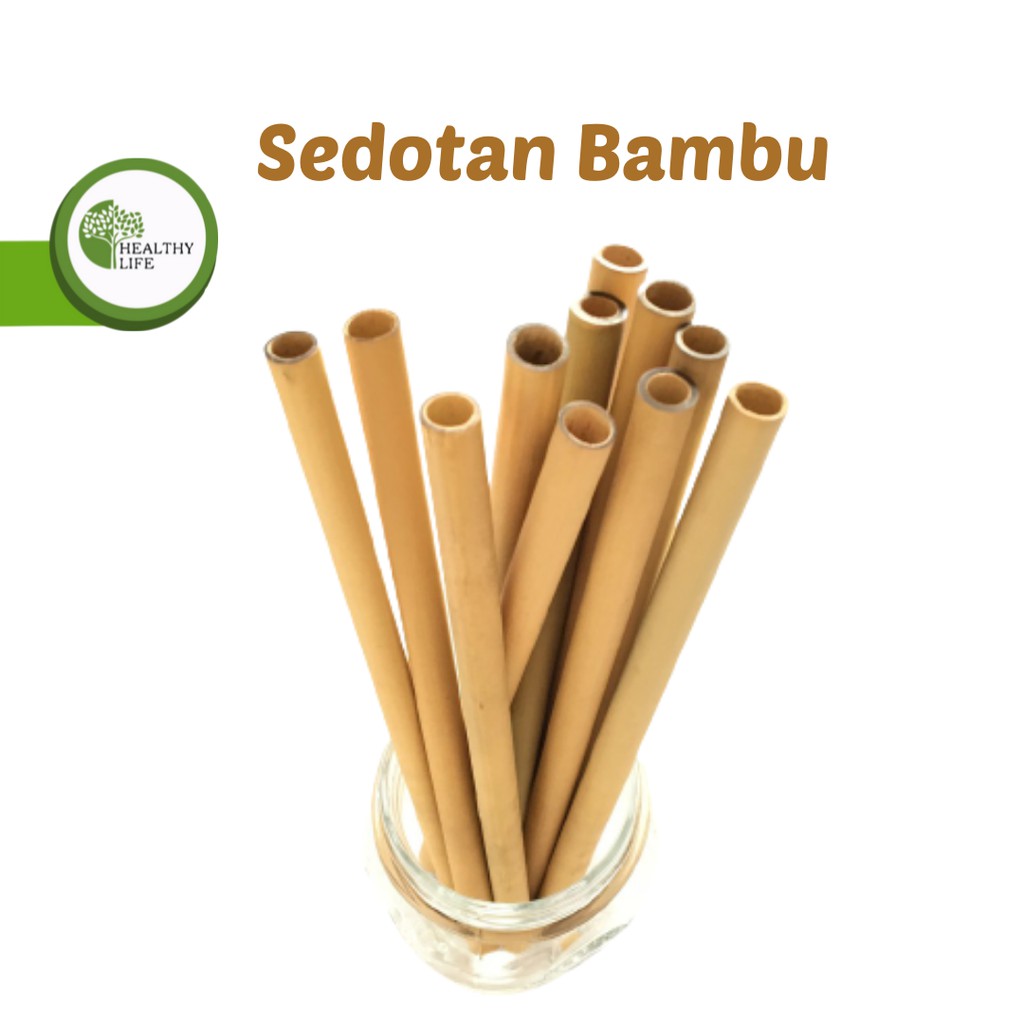 Jual Sedotan Bambu / Bamboo Straw / Stick Bambu | Shopee Indonesia