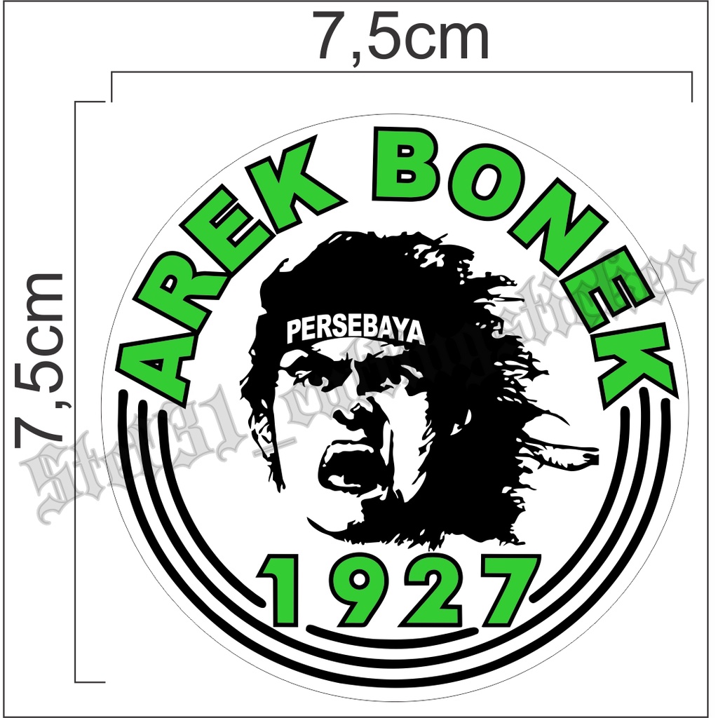 Jual sticker printing logo arek bonek, logo persebaya, bonek mania ...