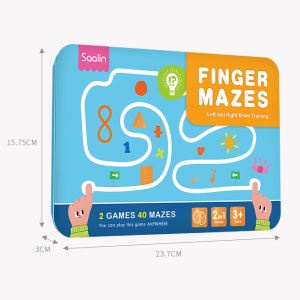 Jual finger mazes right & left brain games saalin finger maze / brain ...