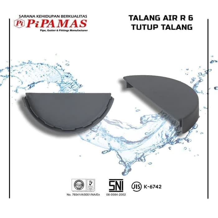 Jual Langsung Order PIPAMAS TUTUP Talang BULAT 6" PVC Bagus / DOP ...
