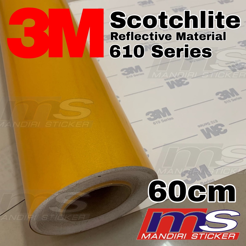 Jual 3M Scotchlite 610 Series Reflective YELLOW Sticker 60 cm [ROLL] | Shopee Indonesia