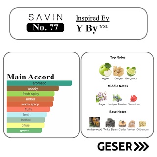 Jual SAVIN PARFUM No. 77 Y for Men | Shopee Indonesia