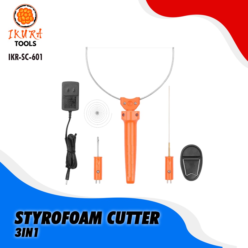 Jual IKURA Alat Pemotong Gabus 3 in 1 - Styrofoam Cutter - Potong Gabus ...