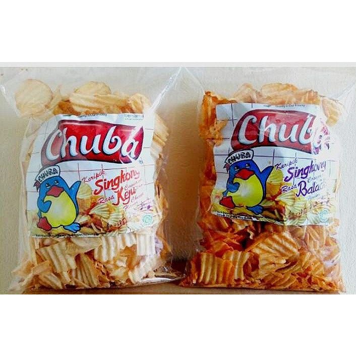 Jual Chuba Keripik Singkong Rasa Balado dan Keju 250gram Snack Jadul ...