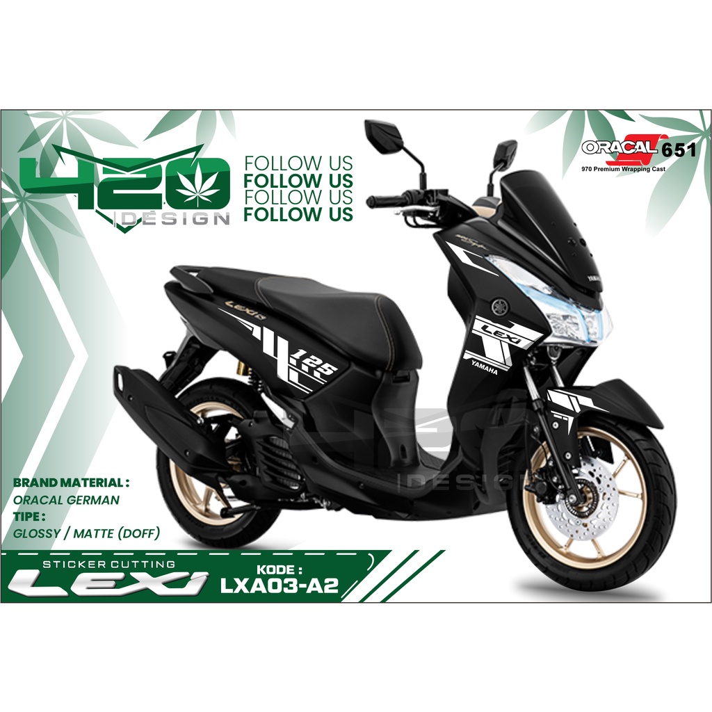 Jual Cutting Lis Stiker Yamaha LEXI 125 Variasi - Sticker Striping LEXI ...