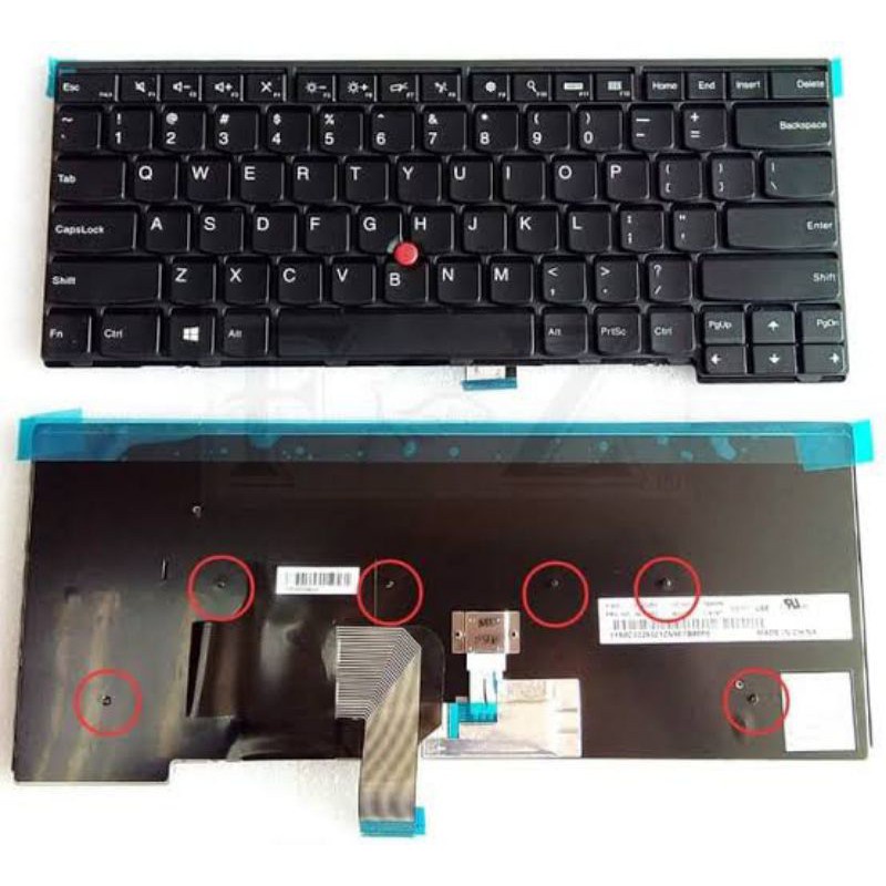 Jual KEYBOARD LENOVO E431 E440 E450 T440 6 BAUT | Shopee Indonesia