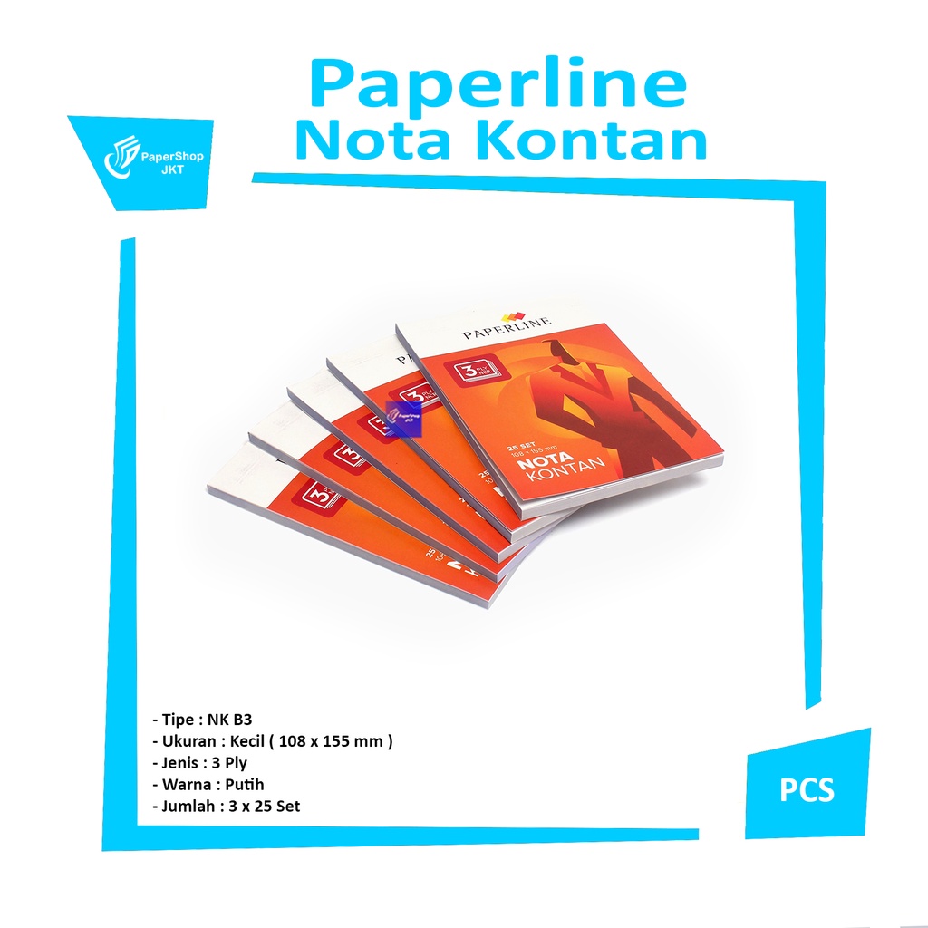 Jual PAPERLINE - Nota Kontan Kecil 3 Rangkap - Pcs | Shopee Indonesia