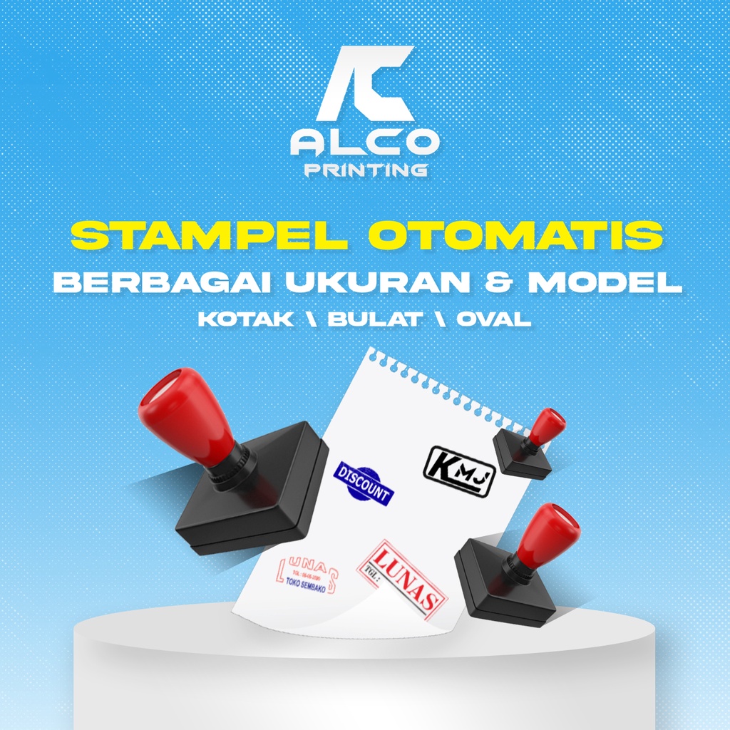 Jual STAMPEL FLASH OTOMATIS | FREE DESIGN | Shopee Indonesia
