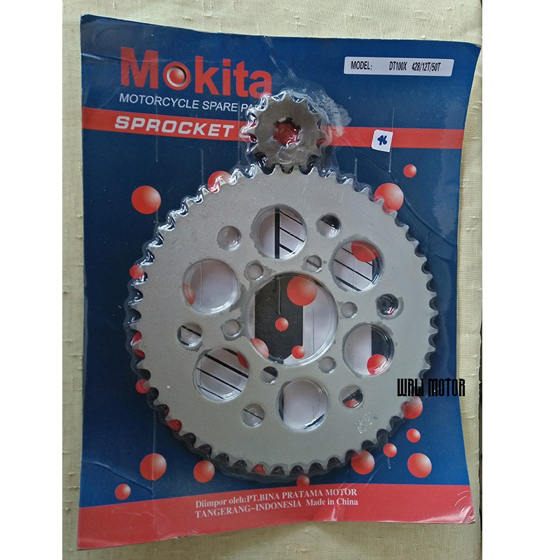Jual GEAR GER GIR DEPAN 12 T BELAKANG 50 T YAMAHA DT 100 DT100 DT 125 ...