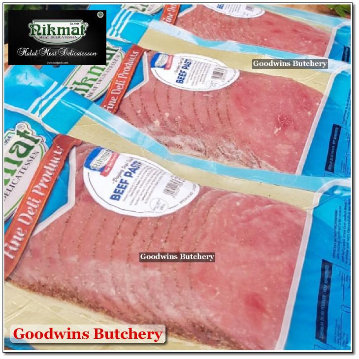 Jual BEEF PASTRAMI SLICED Nikmat HALAL Soejasch Bali frozen 250g ...