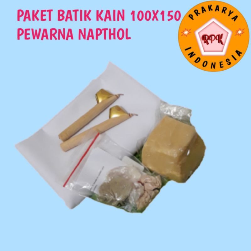 Jual paket Alat membatik paket kain 1,5m, naptol, canting, lilin ...