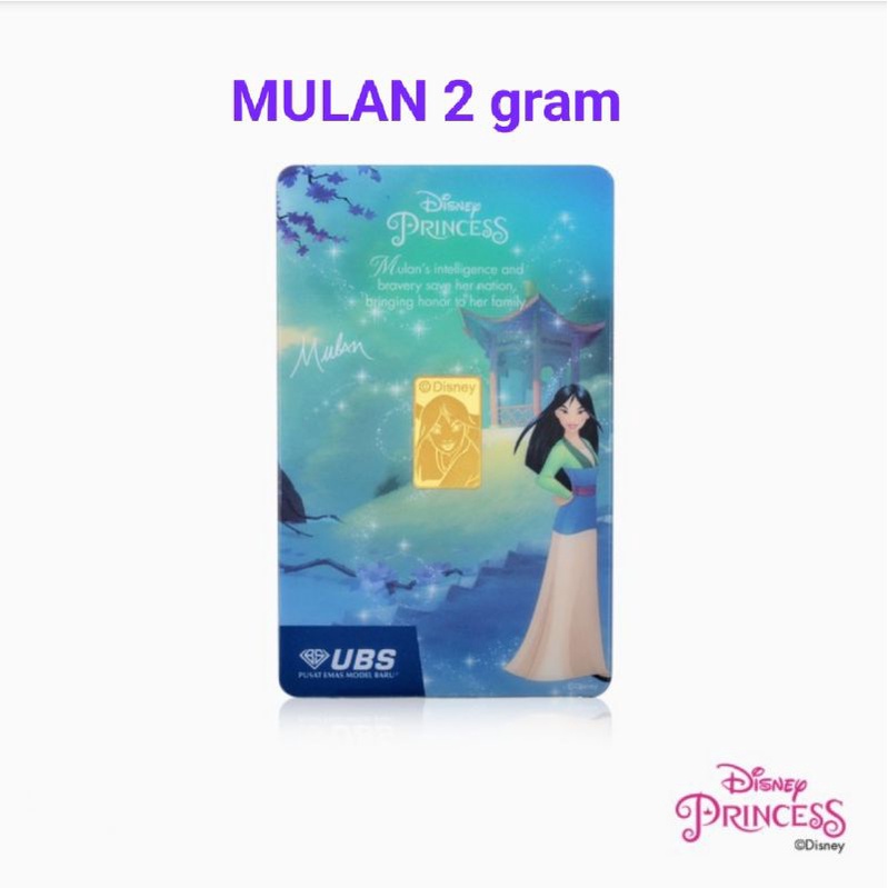 Jual KADO GIFT HAMPERS LM UBS 2 GR EDISI MULAN SPESIAL EDITION DISNEY ...