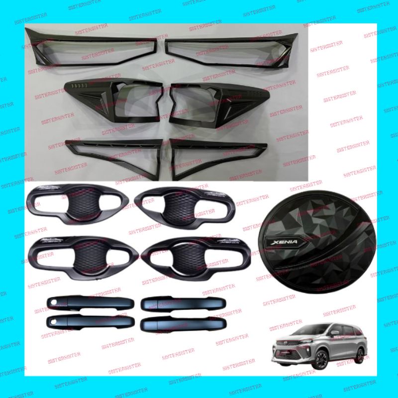 Jual Paket Garnish Depan Belakang Outer Handle Tank Cover Avanza Veloz Xenia 2022 Non Smartkey ...