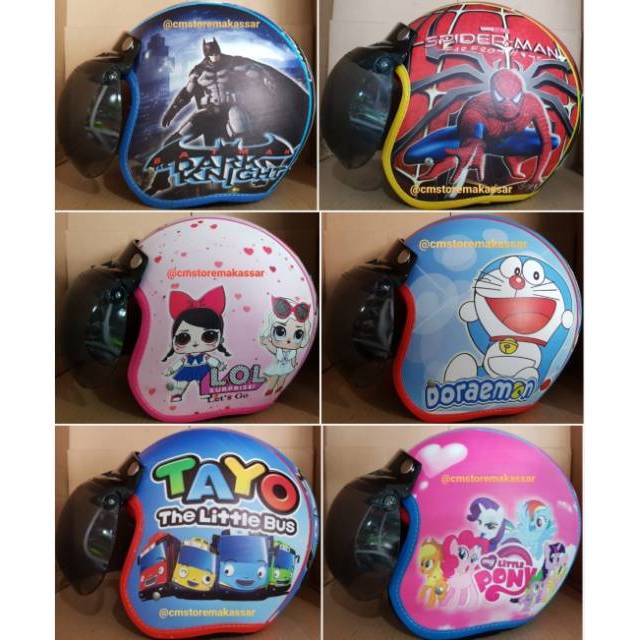 Jual Helm Bogo Retro Karakter Kartun Full Anak Usia 2-7 Tahun Spiderman ... Jual Helm Bogo Retro Karakter Kartun Full Anak Usia 2-7 Tahun Spiderman ...