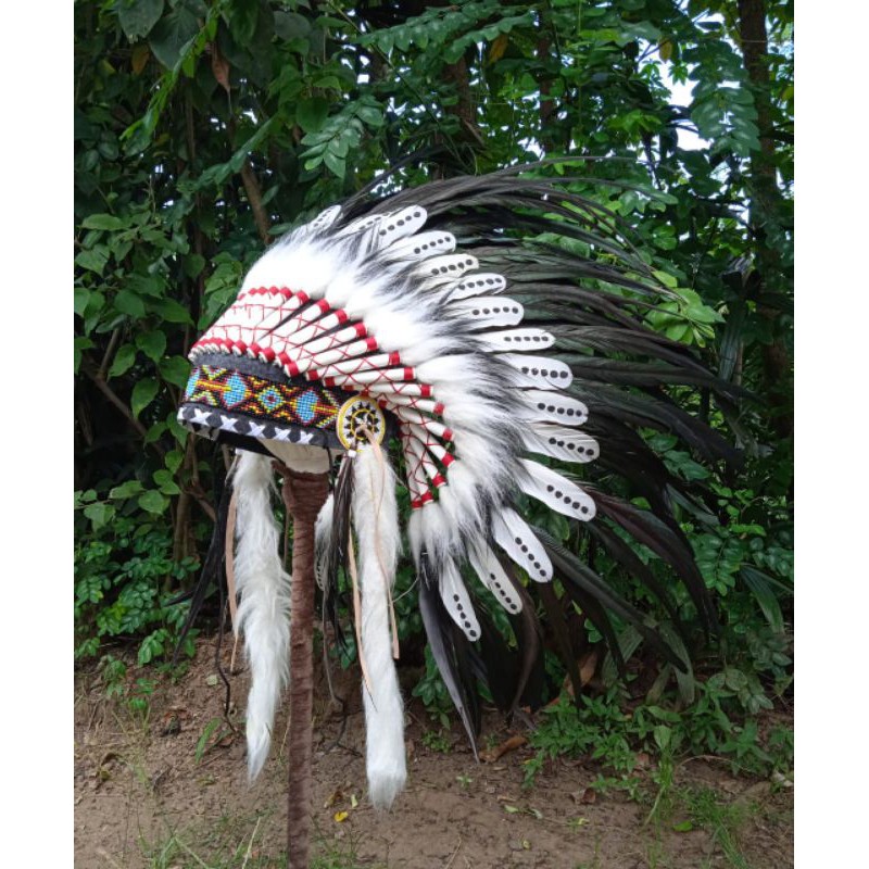 Jual TOPI INDIAN APACHE double bulu | Shopee Indonesia